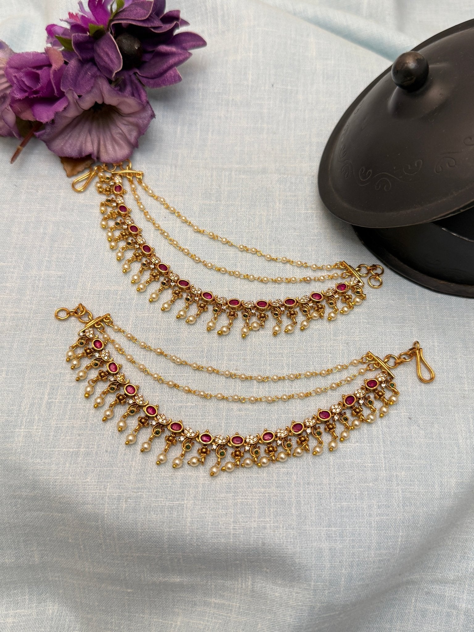 Antique Maatal Ear Chain 122 - Mahilas