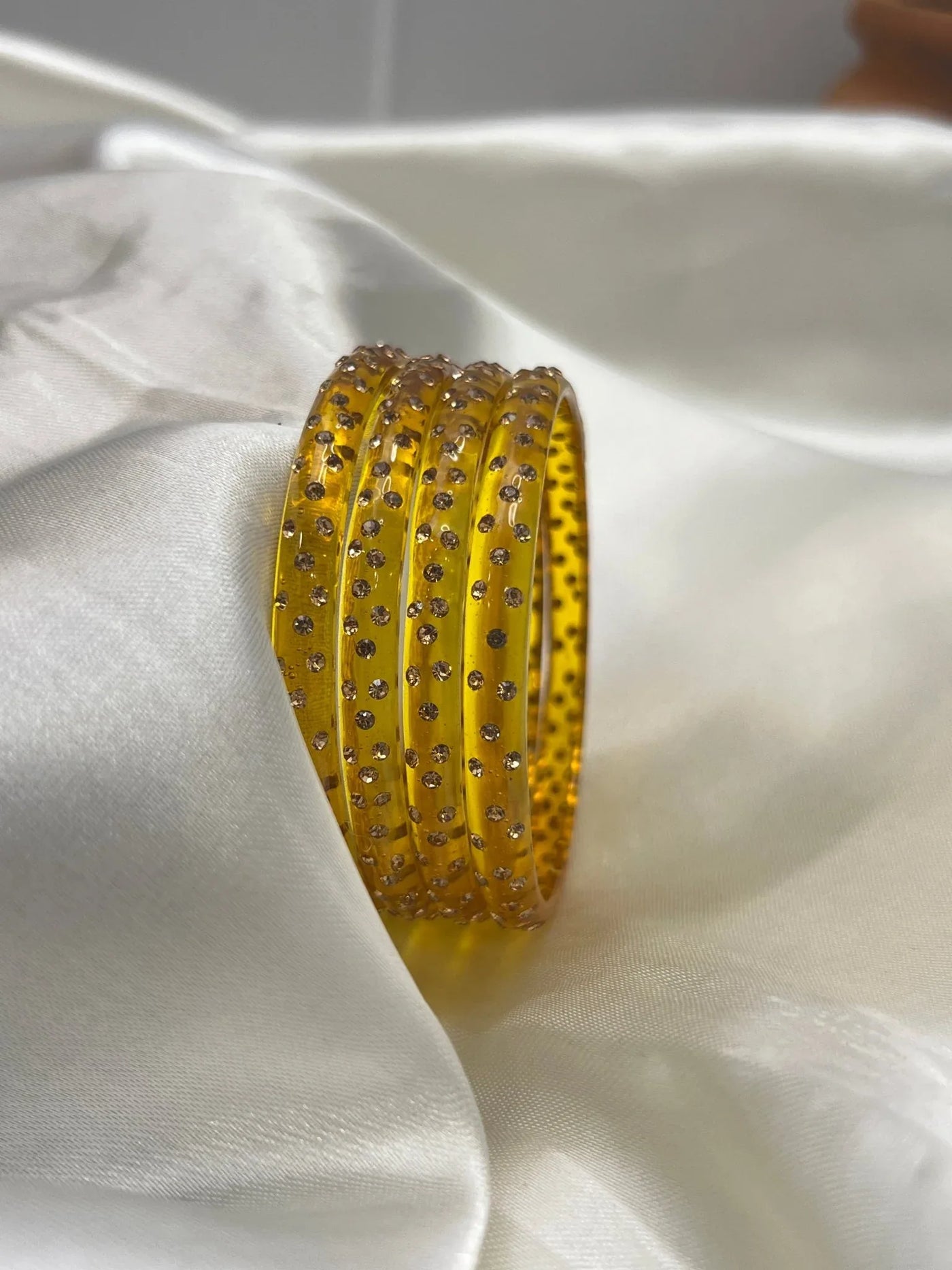 Kada Glass Bangle Design - Water Drop - Set of 4 - Mahilas