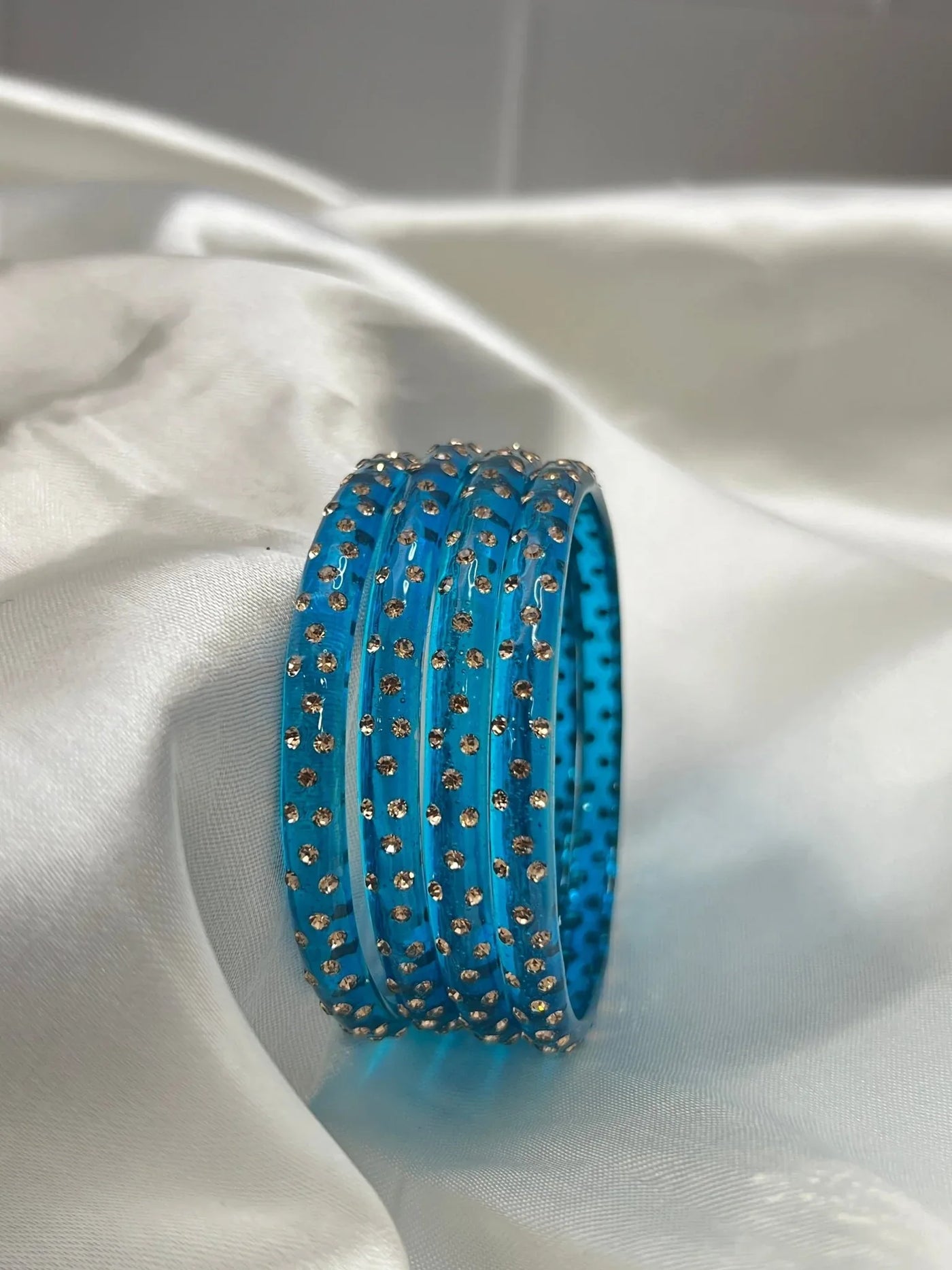 Kada Glass Bangle Design - Water Drop - Set of 4 - Mahilas